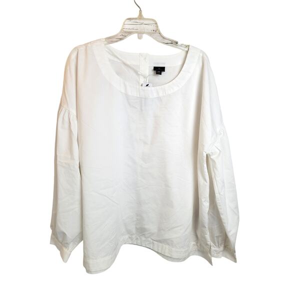 Worthington | Tops | Nwt Worthington White Button Back Long Sleeve ...